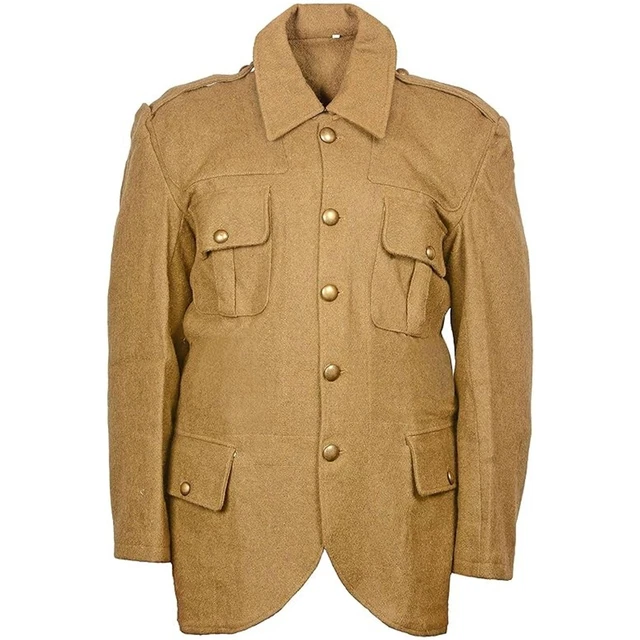 WW1 BRITISH ARMY Jacket Brown Wool British Reproduction Uniform Army ...