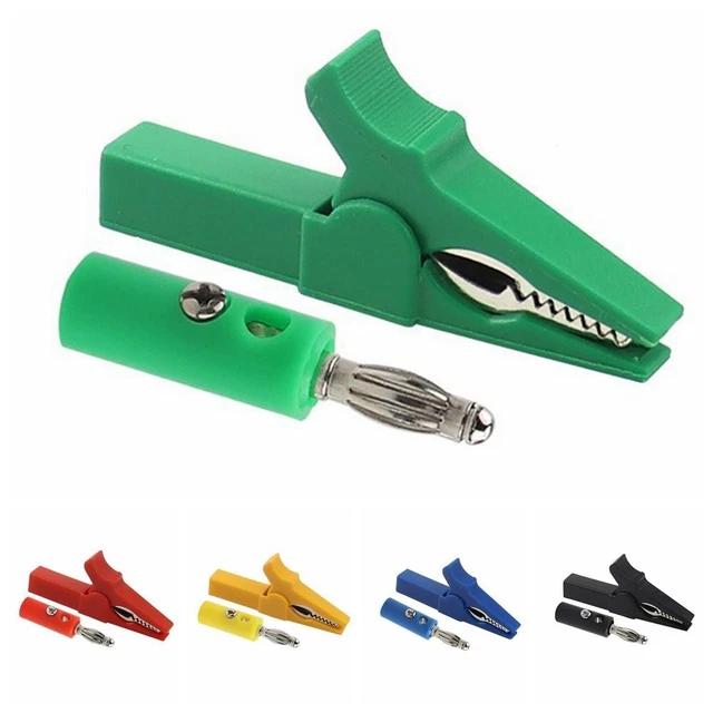CROCODILE CLAMP CABLE Probes Alligator Clip Testing Clamp Crocodile ...