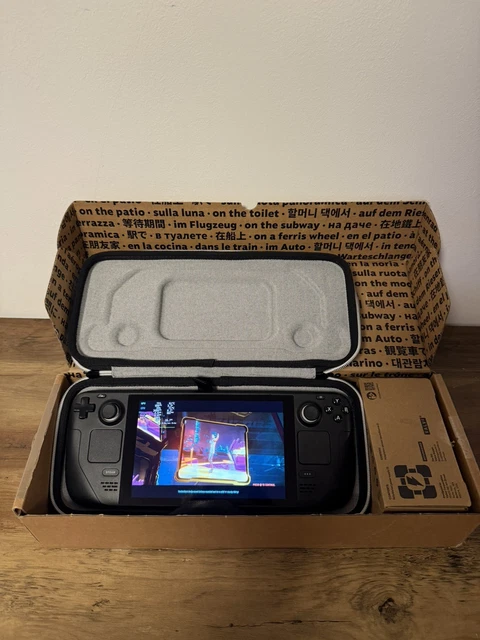 VALVE STEAM DECK 512GB LCD Original Case Charger - Great Condition #2 £ ...