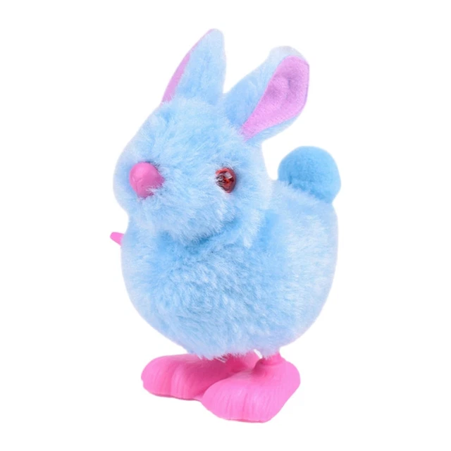 LAPIN SAUTANT EN peluche, jouet de Pâques en forme d'animal à remonter ...