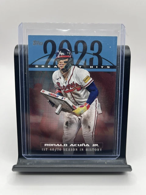 RONALD ACUNA JR. 2024 Topps Series 1 2023 GREATEST HITS BLU #23GH-8 ...