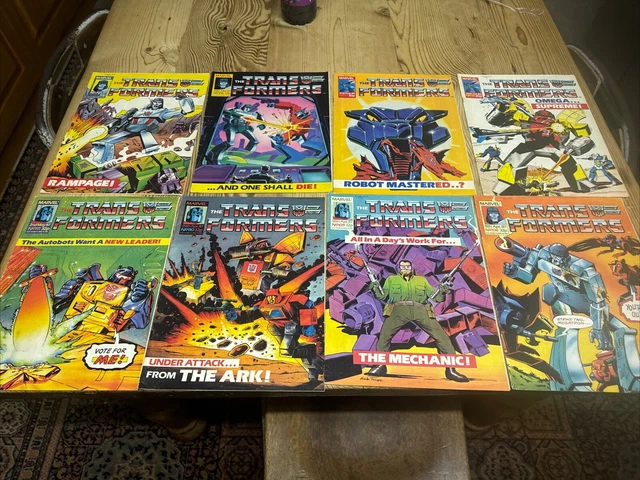 THE TRANSFORMERS COMIC - 8 Comic JOB LOT - No107 106 72 71 111 110 109 ...