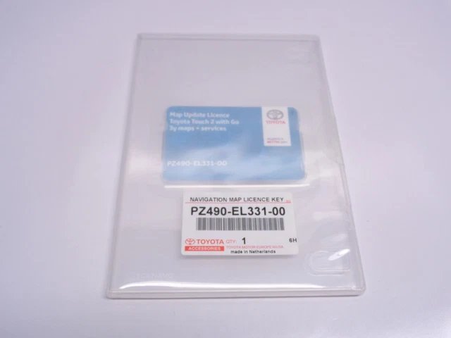 GENUINE TOYOTA TOUCH 2 With Go Map Updates License Key Pz490-El331-00 £ ...