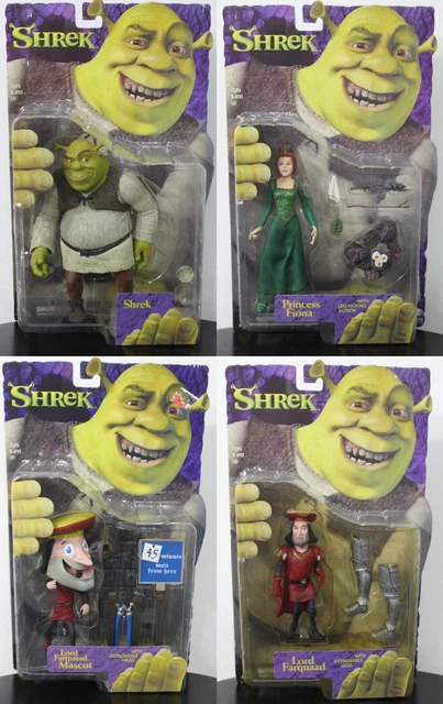 4-SET SHREK ACTION FIGURES Fiona Lord Farquaad Mascot McFarlane 6 Inch ...