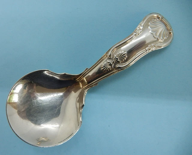 GEORGE IV SOLID SILVER Kings Pattern Caddy SPOON Birmingham 1822 Joseph ...