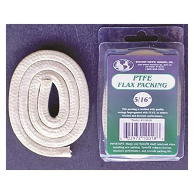 WESTERN PACIFIC 10016 Teflon PTFE Flax Packing 3/16\'94x2\'92 Boat ...