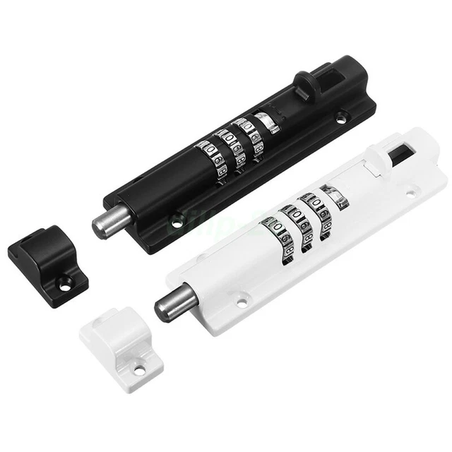 DOOR BOLT LOCK Latch Barrel Slide Catch Code Resettable File Cabinet ...