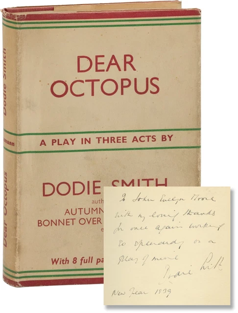DODIE SMITH DEAR OCTOPUS First UK Edition inscribed by the author ...
