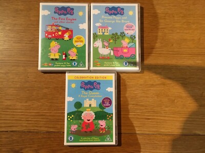 PEPPA PIG DVD Bundle -The Queen Celebration Edition, Fire Engine ...