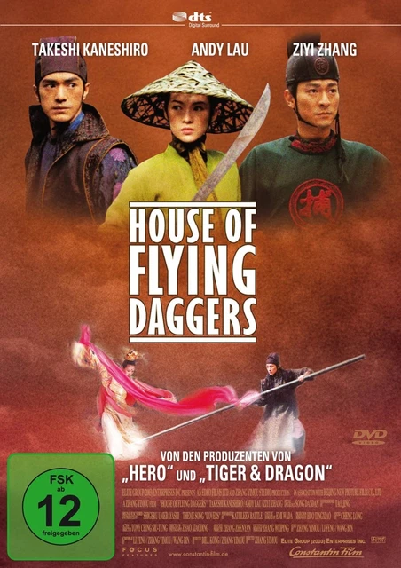 HOUSE OF FLYING Daggers DVD Zhang Yimou Action Kampfkunst Ziyi Zhang ...