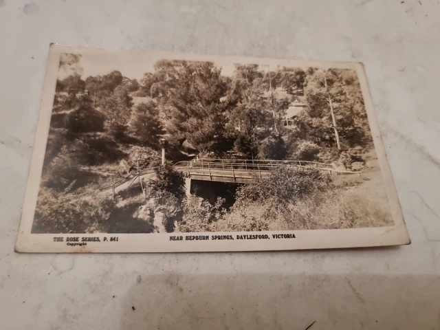 POSTCARD. DAYLESFORD. HEPBURN Springs. Victoria. Australia. Vintage ...