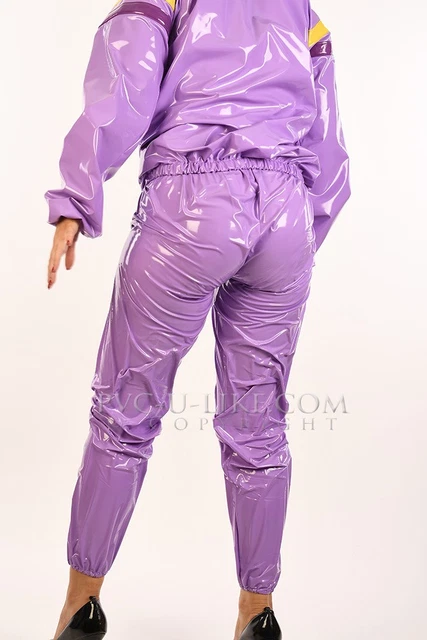PVC PLASTIC VINYL Sauna suit PVC Fetish Plastic Overalls two piece PVC ...