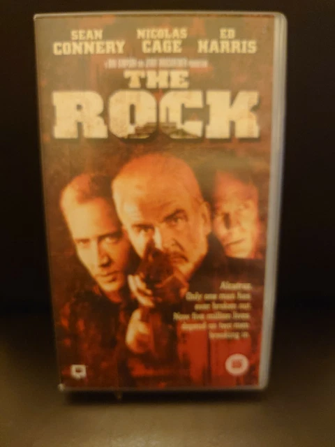 THE ROCK - VHS - SEAN CONNERY - NICOLAS CAGE - ED HARRIS £6.00 ...