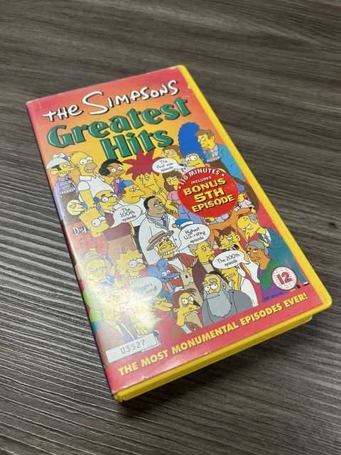 THE SIMPSONS GREATEST Hits VHS Limited Edition Numbered Mega Rare 03527 ...