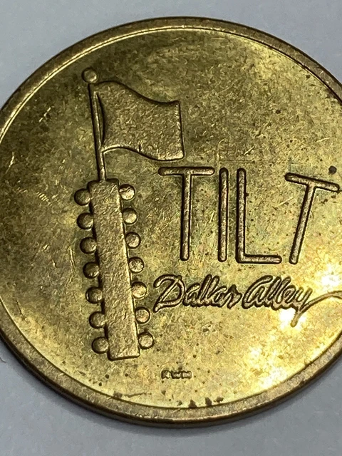 RARE TILT DALLAS ALLEY ARCADE TOKEN WEST END MARKETPLACE DALLAS TEXAS # ...