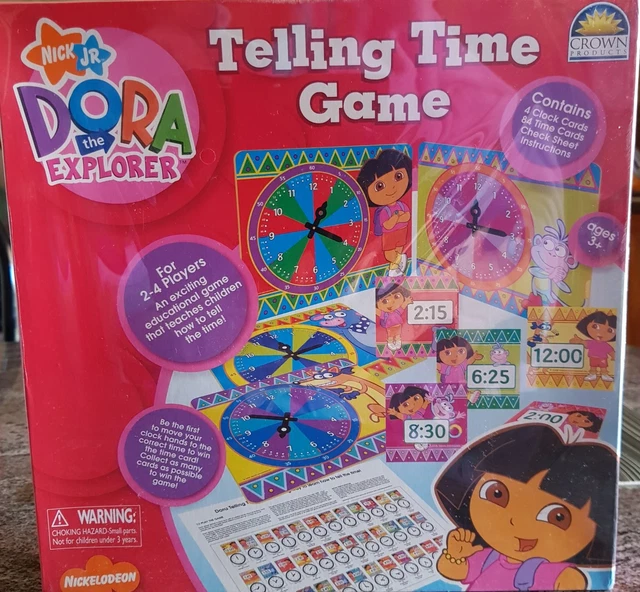 NICK JR DORA THE EXPLORER TELLING TIME GAME 2-4 PLAYERS AGES 3+ EUR 12 ...