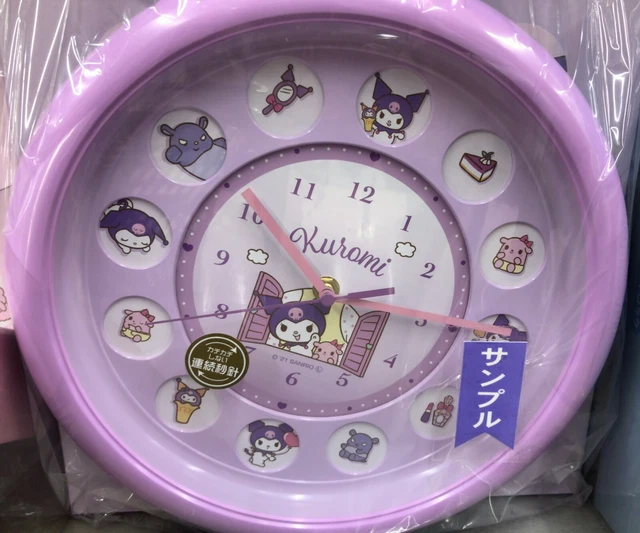 SANRIO CHARACTERS KUROMI Analog Clock Wall art Purple SR-5520322KU ...