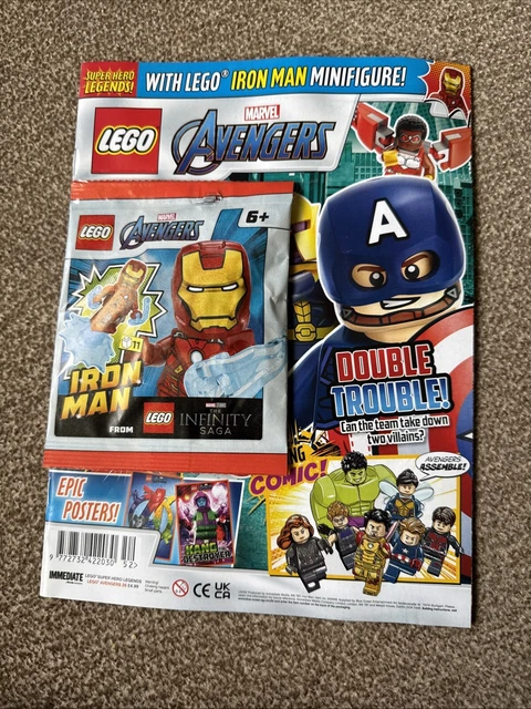 LEGO SUPERHERO LEGENDS magazine Avengers #26 2024 + Iron Man Infinity ...