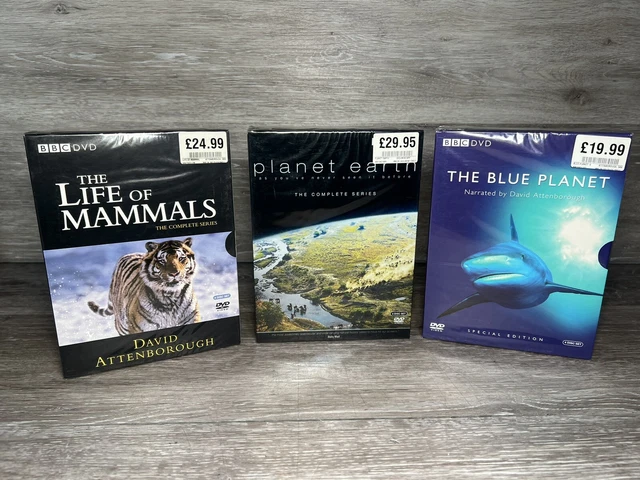 DAVID ATTENBOROUGH DVD Bundle - Life Of Mammals / Planet Earth / Blue ...
