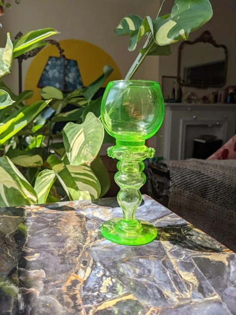 VICTORIAN ERA URANIUM Roehmer/Rummer Glass 1890s Cologne Ehrenfeld £159 ...