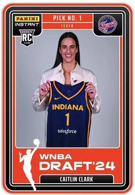 2024 PANINI INSTANT WNBA Draft #1 Caitlin Clark Indiana Fever RC ...