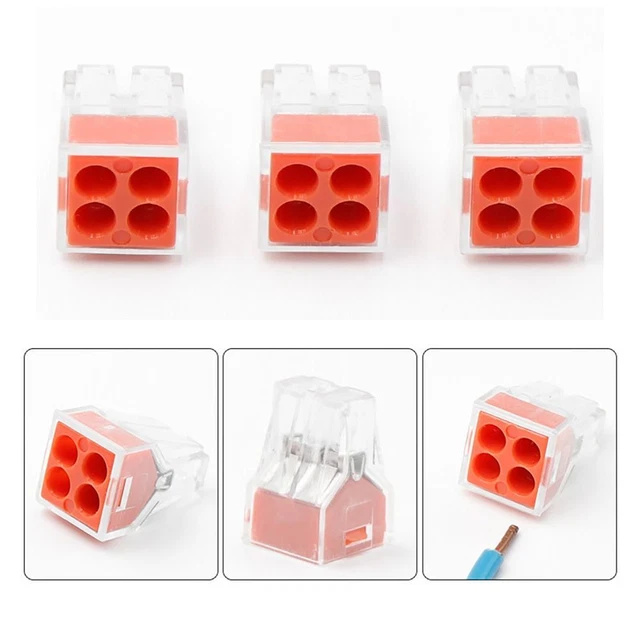 FAST WIRING CABLE Quick Terminal Block Wire Connector Electrical EUR 4,74 - PicClick FR