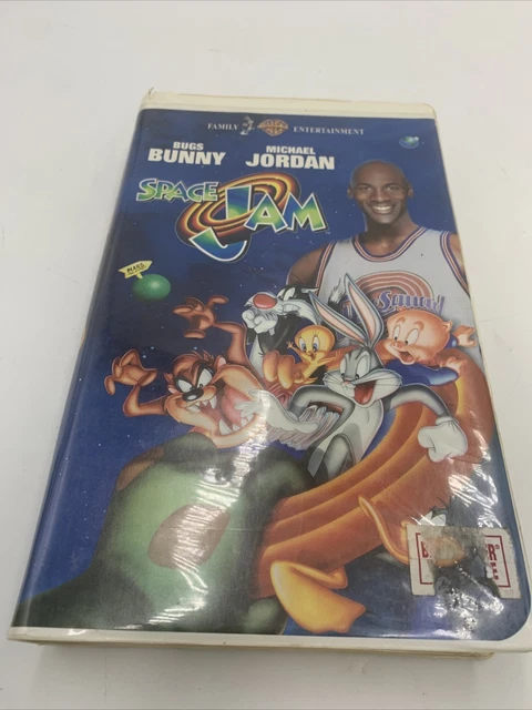 Space Jam Vhs Video Tape Clamshell Michael Jordan Bugs Bunny Looney