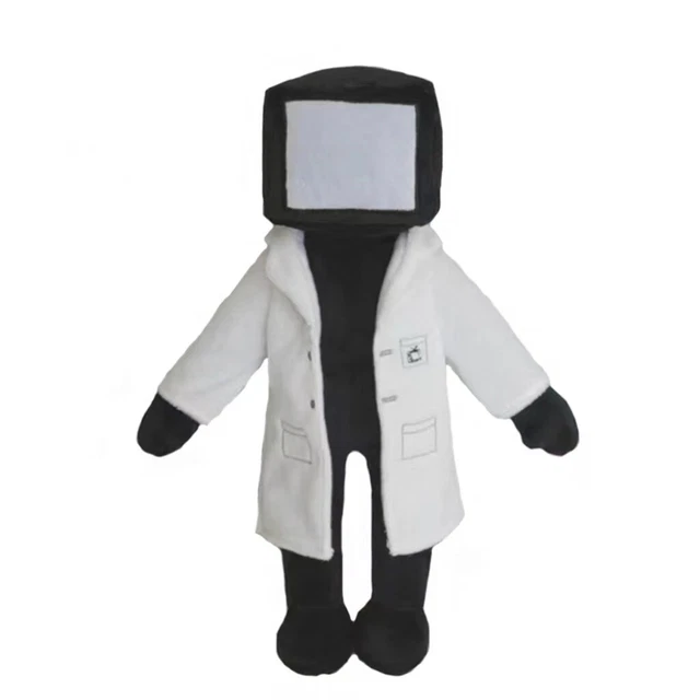 SKIBIDI TOILET PLUSH Scientist TV man Figure Stuffed Plushies Doll Toys ...
