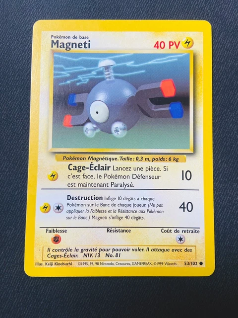 CARTE POKÉMON MAGNETI 53/102 Set De Base Edition 2 Wizards Tbe EUR 4,99 ...