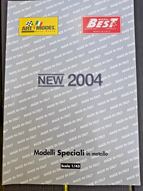CATALOGO FOLDER PIEGHEVOLE Best Model Art Model Novita 2004 Die Cast 1/ ...