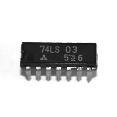 74LS03 IC, QUAD 2-Input NAND Gate, open collector output, Dip 14, Matsushita £1.06 - PicClick UK