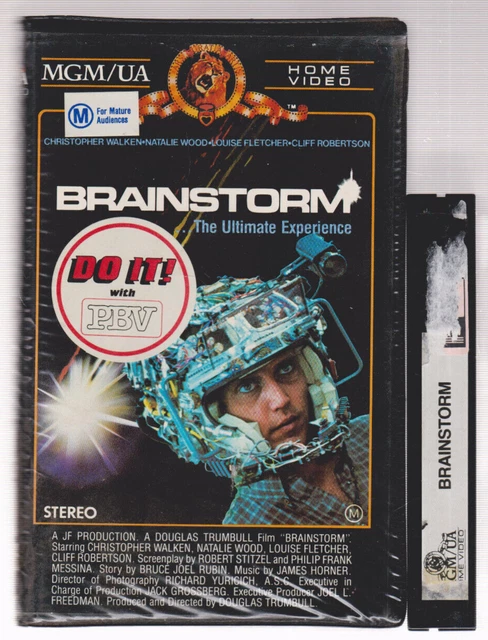 RARE BETA VIDEO Tape BRAINSTORM Clamshell Ex-Rental Betamax MGM/UA Home ...