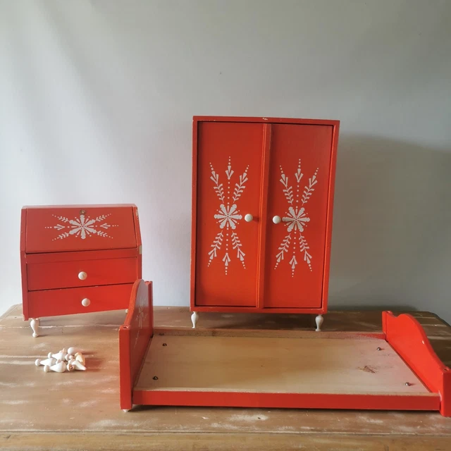 LOT ANCIEN MEUBLE De Poupée En Bois EUR 19,00 - PicClick FR