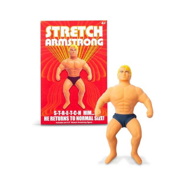BASIC FUN STRETCH Armstrong Retro Action Figure – Small 6-Inch Super ...