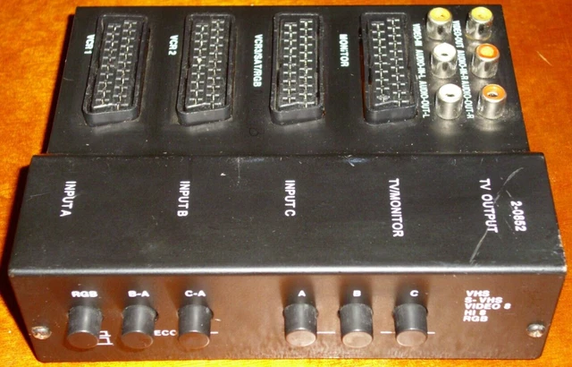 CONMUTADOR X3 SCART Switch Box (Euroconector, RGB, AV, input/output) EUR 15,00 - PicClick IT