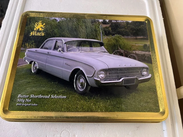 MAC’S SHORTBREAD TIN 1960 Xk Ford Falcon EUR 23,94 - PicClick FR