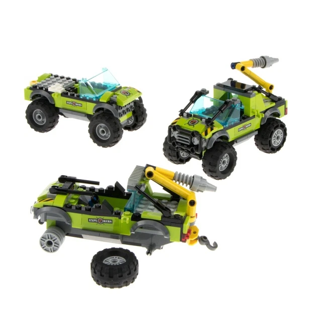 1X LEGO PIÈCES Set Volcano Explorateur Truck 60121 Auto Véhicule Vert ...