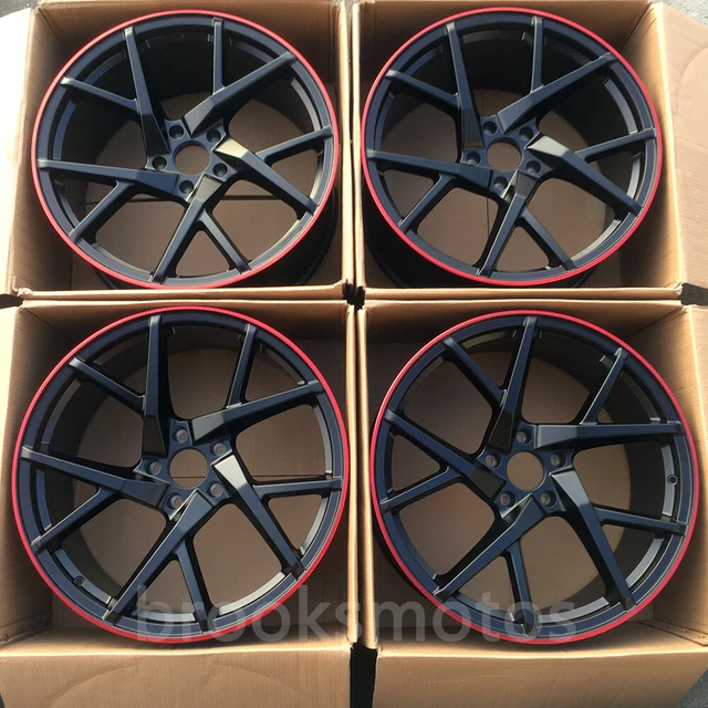 23& M STYLE Red Line Forged Wheels Rims Fits Audi Rs Q8 23X11 Set Of 4 ...
