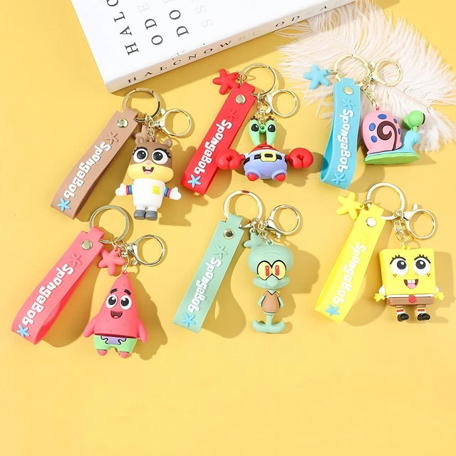 CARTOON SPONGEBOB KEYCHAIN - Cute Keychains - SpongeBob Characters ...
