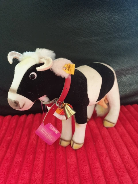 STEIFF KUH FLORA 3916/20 28cm lang 70er Neuwertig Mit Etikett EUR 50,00 ...
