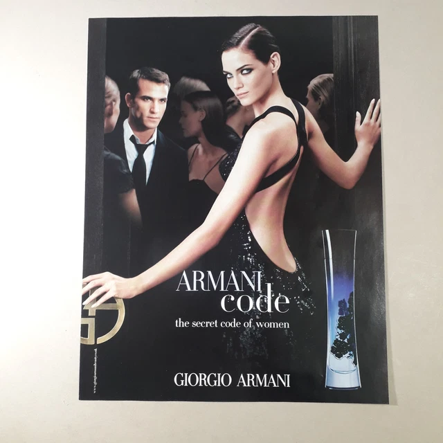 GIORGIO ARMANI PERFUME Armani Code 2008 Original Paper Magazine Advert ...