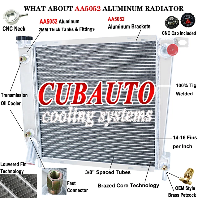 4 ROW ALUMINUM Radiator Fits 1985-1994 Ford Ranger Explorer Bronco II 2 ...