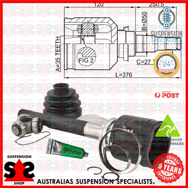 FRONT AXLE RIGHT Joint Kit, Drive Shaft Suit MITSUBISHI Lancer Viii (Cy_A, EUR 91,85 - PicClick FR