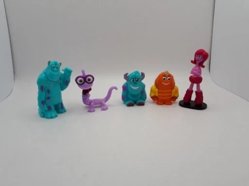 DISNEY PIXAR MONSTERS Inc University 5 Mini Figure Bundle Kinder ...