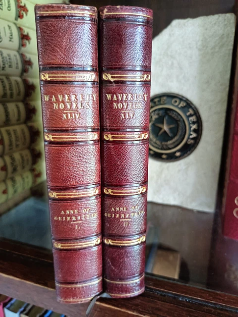 1834_WAVERLY_ANNE OF GEIERSTEIN, 2 vol._Sir Walter Scott_Cadell Edn ...