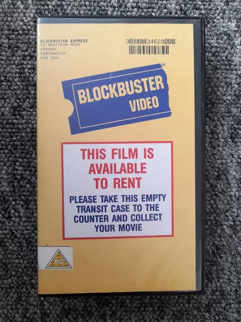 BLOCKBUSTER VIDEO VHS Retro Empty Movie Transit Case PG Rating £12.99 ...