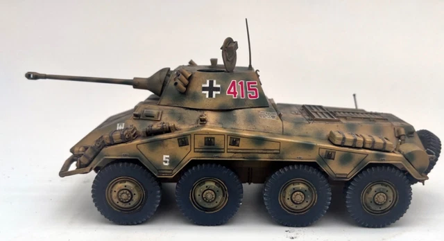 1:35 PUMA PANZERSPÄHWAGEN 5 cm Sd.Kfz. 234/2 Model Kit gebaut pro built ...
