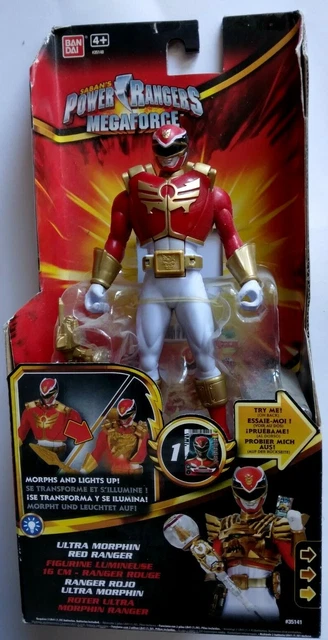 POWER RANGERS MEGA Force Ultra Morphin Red Ranger Bandai #G5 £9.88 ...