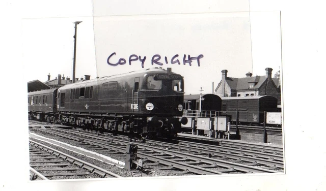 RAIL PHOTO EARLY Diesel 10203 Stafford station Staffordshire LMS LNWR £ ...