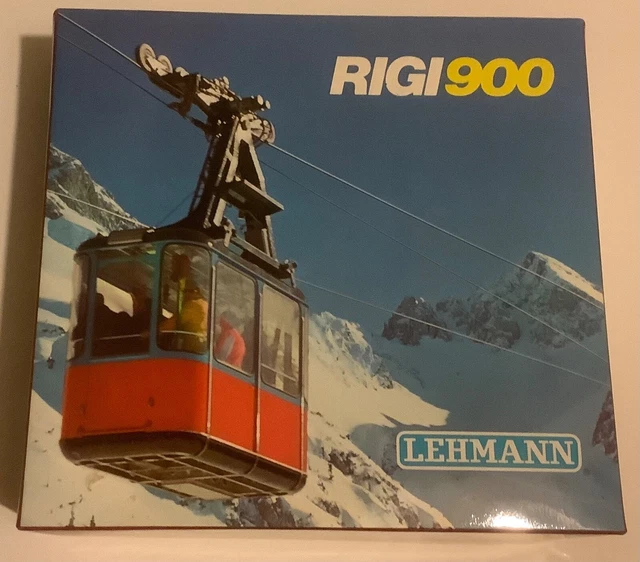 VINTAGE LEHMANN RIGI900 1990 West Germany Toy Cable Car + 2 Figures ...